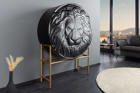 Designová vysoká komoda Hergus 140 cm černé mango
