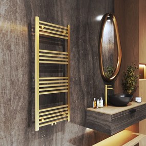 Gamma Simple, topné těleso 500x1200 mm, 487 W, zlatá matná, GMA-SIMP-50120-BGD