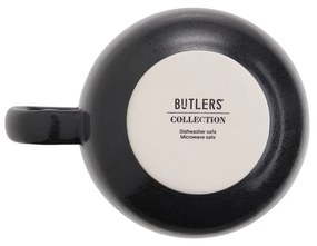 Butlers CASA NOVA Sada hrnků 400 ml set 4 ks - černá