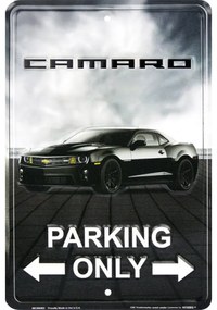 Plechová cedule Camaro Parking, 20cm x 30cm