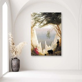 Obraz na plátně REPRODUKCE Křídové útesy na Rujáně - 70x100 cm