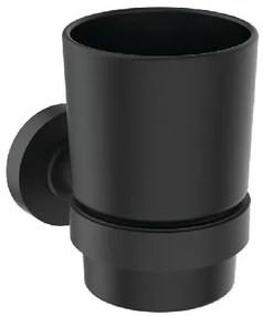 Ideal Standard IOM - Držák kartáčků a pasty, černé satinované sklo/hedvábná černá A7928XG