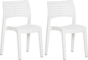 Zahradní židle 2 ks bílé polypropylen 317729