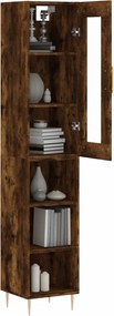 Skříň highboard kouřový dub 34,5 x 34 x 180 cm kompozitní dřevo 3199358