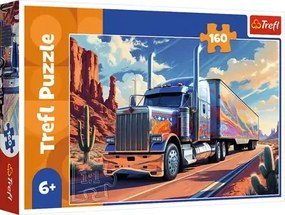 TREFL Puzzle Kamion na cestě / 160 dílků / věk 6+