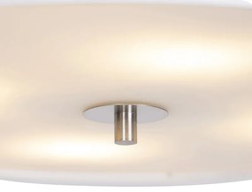 Venkovské stropní svítidlo bílé 50 cm - buben