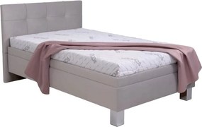 Pohoda Čalouněná postel VERONA s úložným prostorem a volně loženou matrací | Šířka matrace: 100 cm,Látka: Voss 44