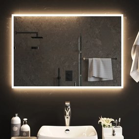 vidaXL Koupelnové zrcadlo s LED osvětlením 90 x 60 cm [151771]