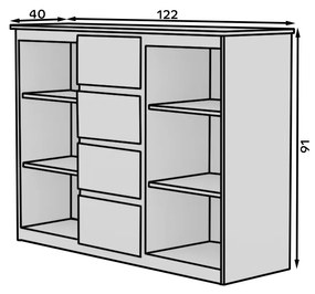 Komoda 2D4SZ 122 BENTE