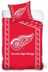 Povlečení klubu NHL Detroit Red Wings stripes 140x200 / 70x90 cm