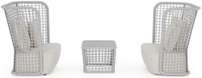 BIZZOTTO Zahradní konferenční stolek KOLLAR šedý