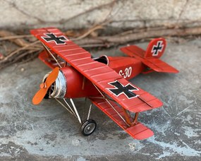 Kovový model letadlo Red Baron