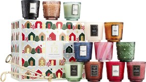 Voluspa 12denní adventní kalendář Holiday se zlatými nůžkami, 12×72 g