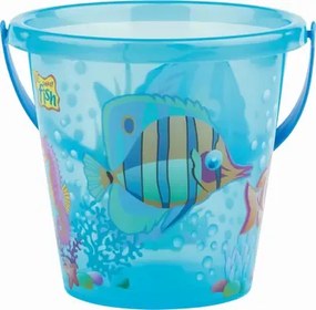 Androni Kyblík rybičky průhledný modrá / průměr 17 cm / od 12 měsíců