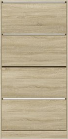 Botník se 4 výklopnými zásuvkami dub sonoma 80 x 21 x 163,5 cm 3214366
