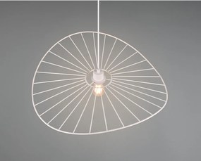 Bílé závěsné svítidlo ø 60 cm Chapeau – Reality