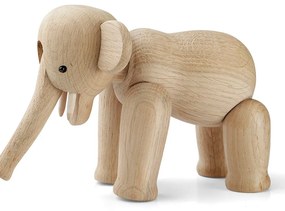 Kay Bojesen Denmark Dřevěný slon Oak Elephant Mini 9,5 cm, přírodní barva, dřevo