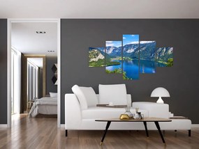 Obraz - Halštatské jezero, Hallstatt, Rakousko (125x70 cm)