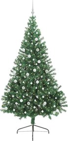 Umělý osvětlený vánoční stromeček Zelená 240 cm PVC 3397040