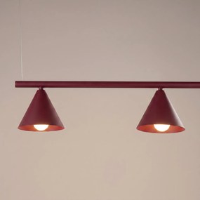Sollux Lighting Lustr NOX 4L bordó