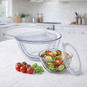 Simax mísa skleněná s víkem 1,3 l