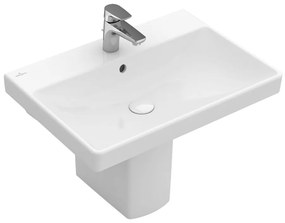 VILLEROY & BOCH Villeroy Boch AVENTO: umyvadlo na skříňku 600x470mm pro 1-otvorovou baterii, bílá Alpin, 41586001