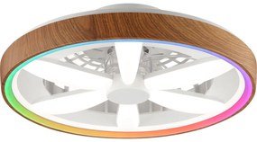 Brilliant - LED RGBW Stmívatelný stropní ventilátor GAIANO LED/24W/230V + DO G80935/76