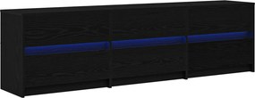 TV jednotky 180 x 34 x 50 cm Černý dub Kompozitní dřevo 3385630
