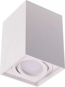 T-LED Bílé přisazené výklopné svítidlo hranaté GU10 105518