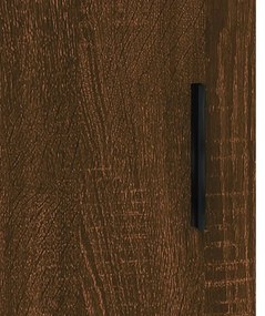 Skříň highboard hnědý dub 69,5 x 34 x 180 cm kompozitní dřevo - Default Title