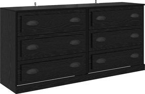 Konzole 2 ks Černý dub 70 x 35,5 x 67,5 cm Kompozitní dřevo 3402655