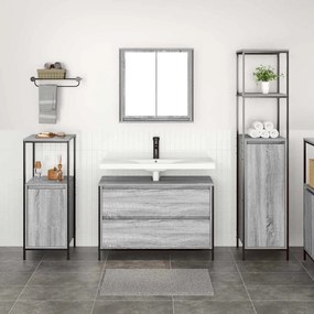 Sada koupelnového nábytku 3 ks Šedá Sonoma 90 x 34,5 x 60 cm 3328362