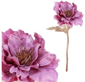 Sasanka, umělá květina, barva fialová.