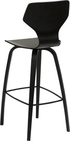 Černá barová židle (výška sedáku 75 cm) S.I.T – DAN-FORM Denmark