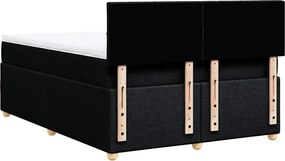 Box spring postel s matrací černá 140 x 190 cm textil 3286677