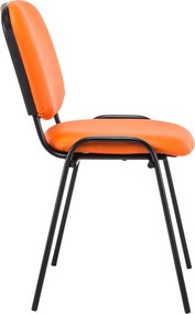 Konferenční židle Ken umělá kůže – oranžová