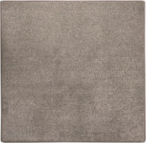 Vopi, Kusový koberec Messina hnědá čtverec, 300x300, hnědá, ložnice