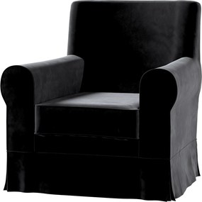 Potah na křeslo IKEA Ektorp Jennylund barva černá látka lesklé, sametová