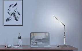 LED stolní lampička Immax Heron 2 s bezdrátovým nabíjením Qi a USB