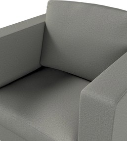 Potah na křesko IKEA Karlanda, krátký barva šedá látka pletený vzor