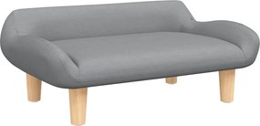 Pelíšek pro psy světle šedý 70 x 40 x 24 cm textil 171946