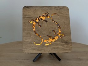 Li-Go "Ještěrky" lampa 19x19 cm provedení povrchu: dub