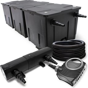 Sada jezírkové filtrace SunSun CBF-350C / CUV-224 – 90000 L, 10000 l/h, 80 W (54117)