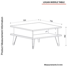 Konferenční stolek Levi (ořech). 1089522