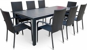 Vikio Zahradní set 190x90 pro 8 osob DT278-190 antracit