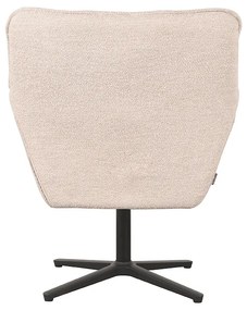 LABEL51 Otoční křeslo IAN bílé bouclé IH-50.203