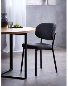 Designová jídelní židle Calixte tmavě šedá