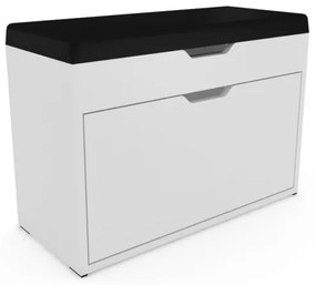 Sedací botník hloubka 30 cm Tana Olše světlá bilým podsedákem