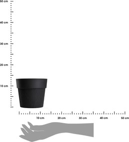 Květináč SILVA LINE 13,8x16 cm černý