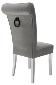 Čalouněná jídelní židle ST65 + klepadlo, Klepadlo: černá, Barva křesla: černá, Potah: Magic Velvet 2216